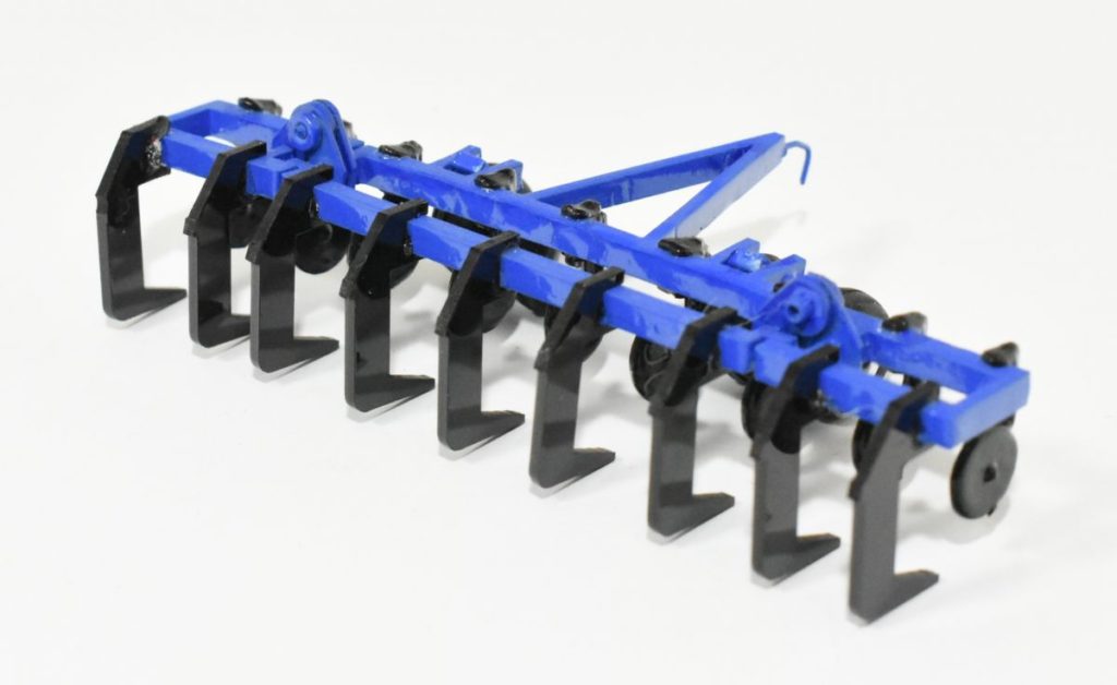 1/64 Custom 9 Shank Pull Type Ripper With Folding Wings, Blue - Dalton ...