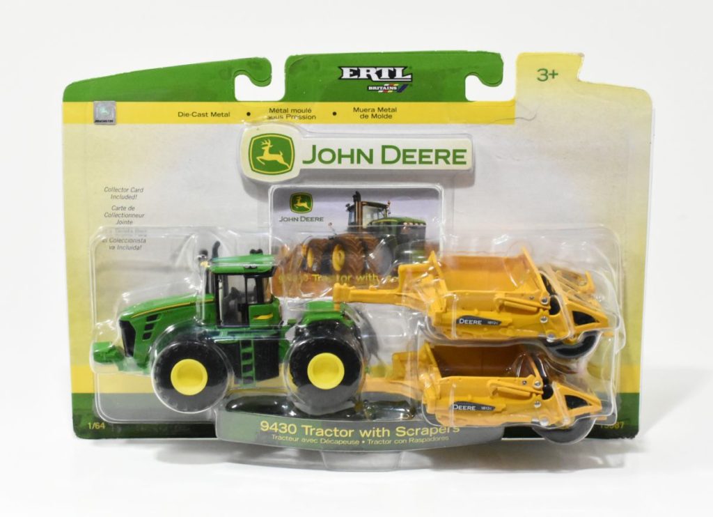 1/64 John Deere 9430 4wd Tractor W/ Pull Type 1812C Scrapers - Dalton's ...