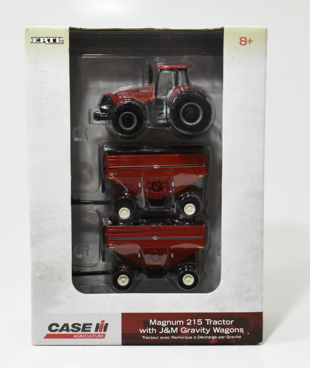 1/64 Case IH Magnum 215 Tractor With J&M Gravity Wagons - Dalton's Farm ...