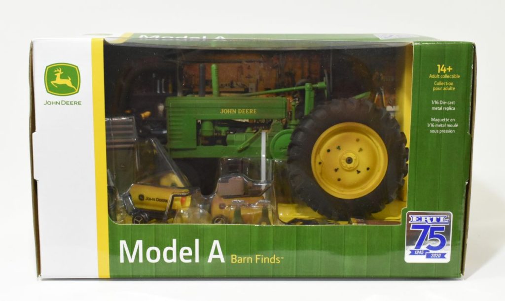 1/16 John Deere Model A Tractor, Dusty Barn Find With Accessories, Ertl ...
