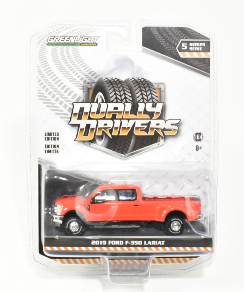 1/64 2019 Red Ford F-350 Lariat Dually Pickup Truck, Dually Drivers ...