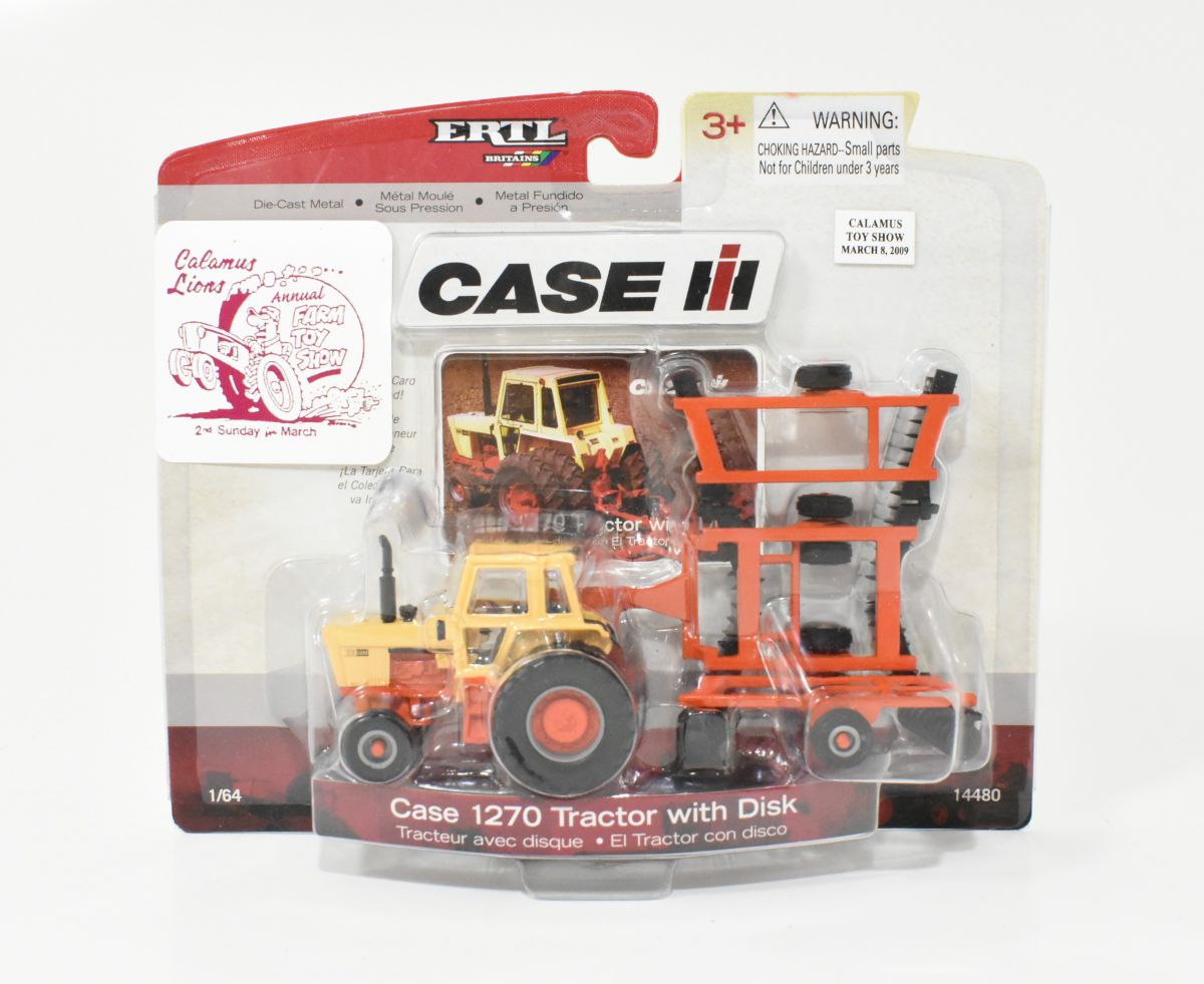 1/64 Case 1270 Tractor With Disk, Farm Toy Show - Dalton's Farm Toys