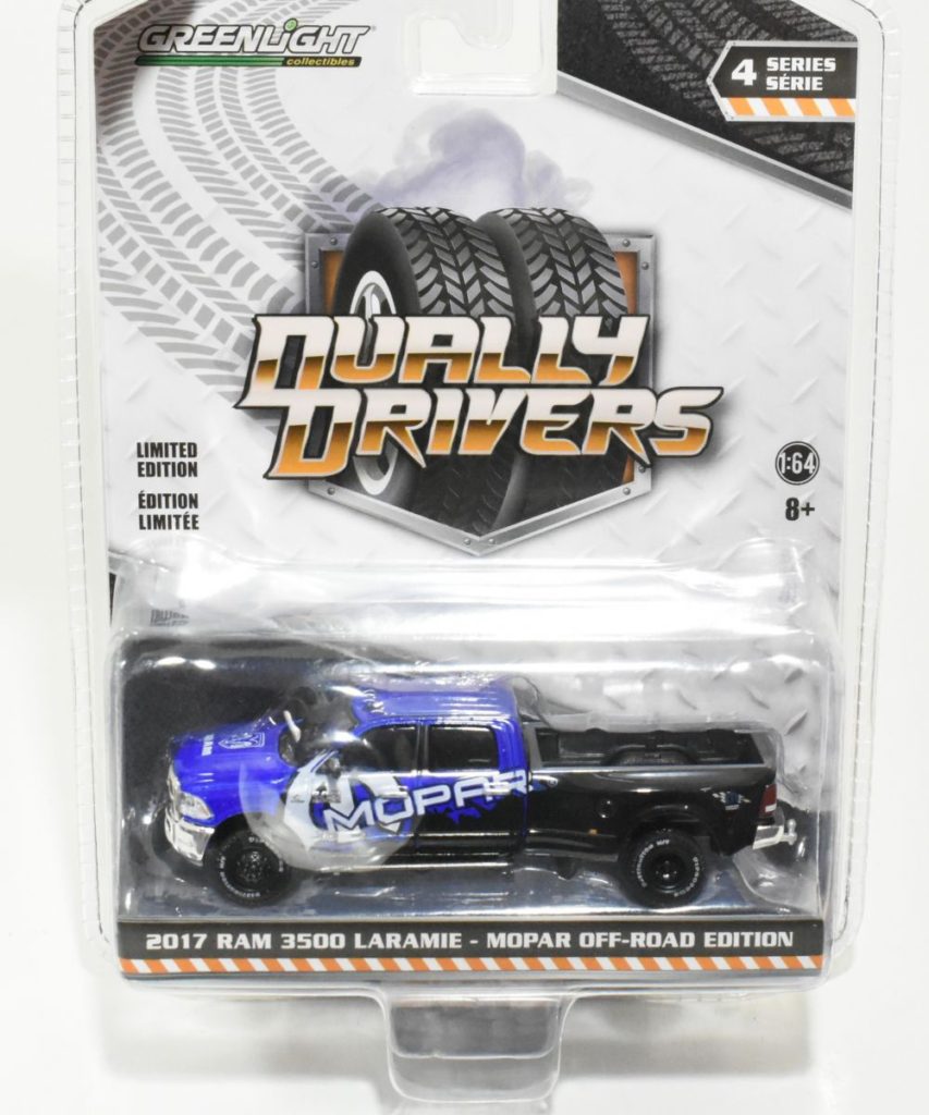1/64 2017 Ram 3500 Laramie Dually Pickup Truck Mopar Blue/Black ...