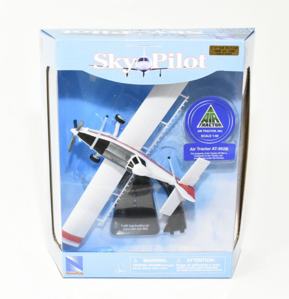 1/60 Crop Duster, Crop Spraying Airplane, White - Dalton's Farm Toys