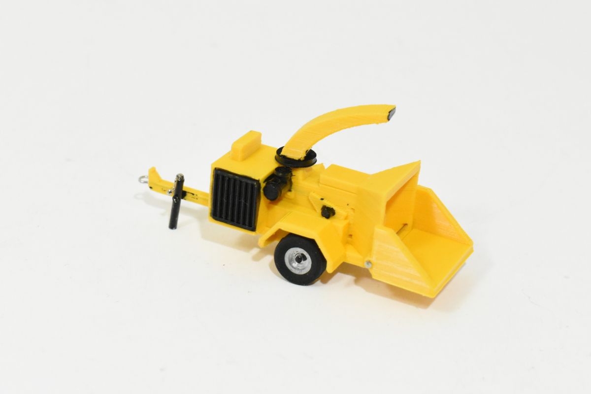 1/64 Scratch Built Tree Wood Chipper Shredder - Daltons Farm Toys