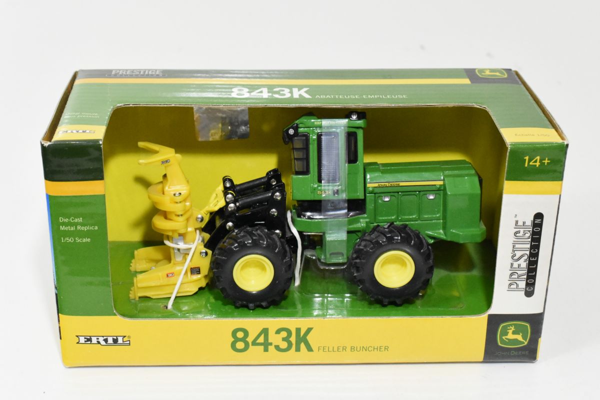 1/50 John Deere 843k Feller Buncher - Dalton's Farm Toys