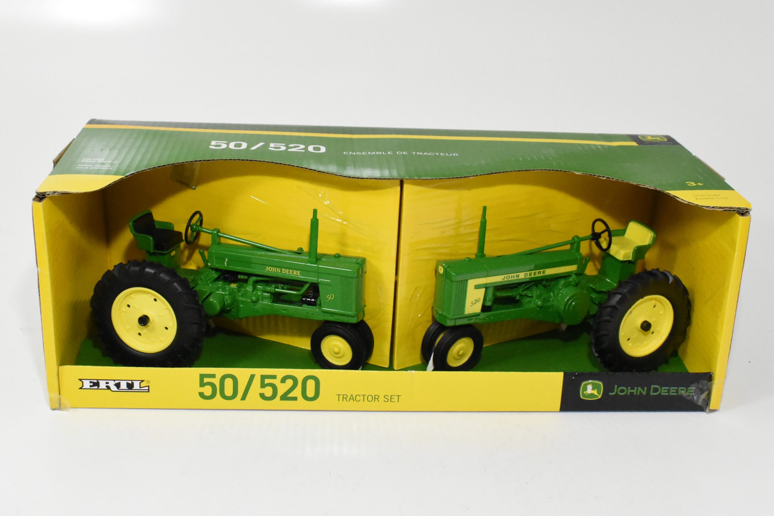 1/16 John Deere 50 & 520 Tractor Set - Dalton's Farm Toys