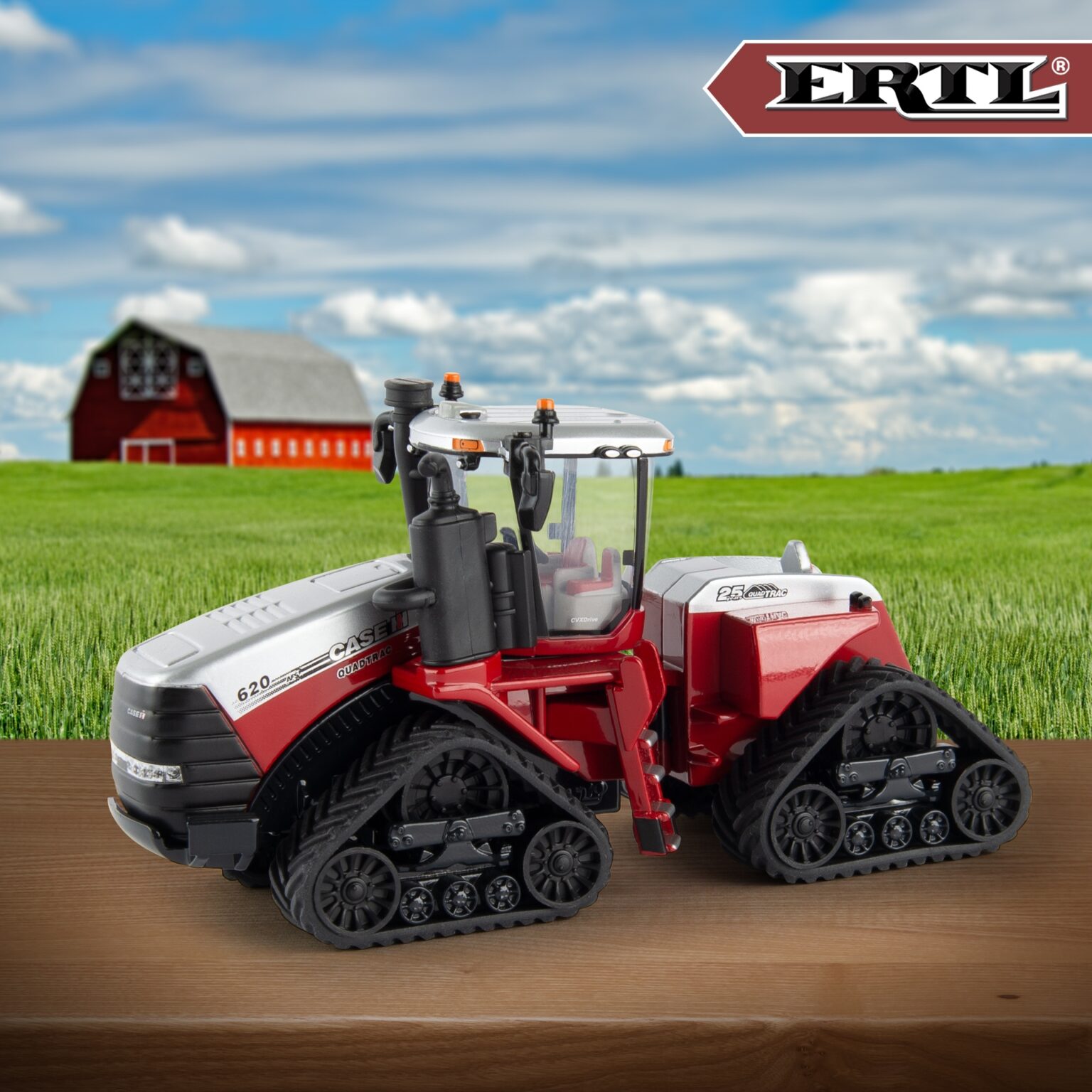 1/64 Case IH 620 Steiger Quadtrac, 25th Anniversary Silver & Red, 2021 ...