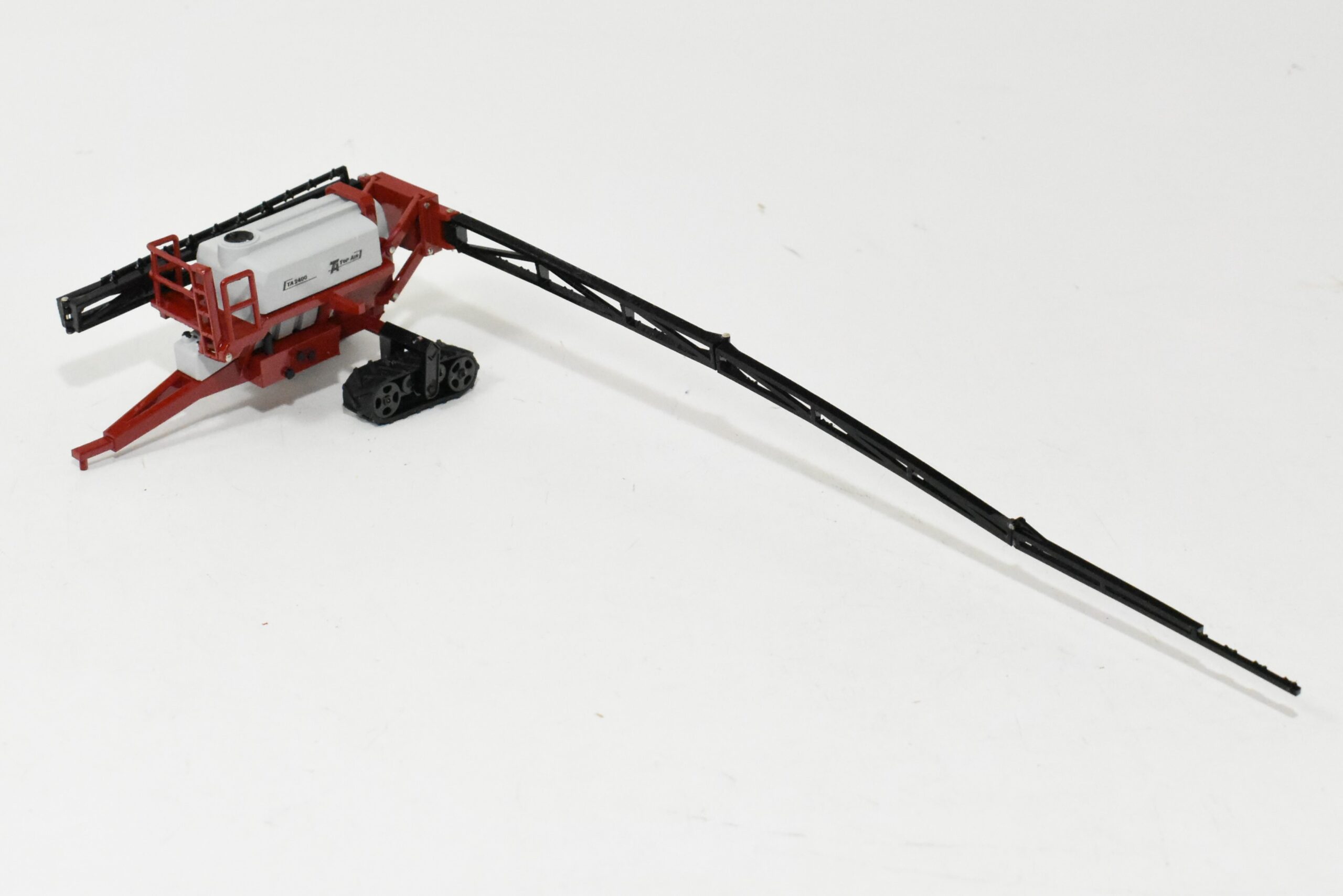 1/64 Custom Red Top Air Pull Type Sprayer With Tracks - Dalton's Farm Toys