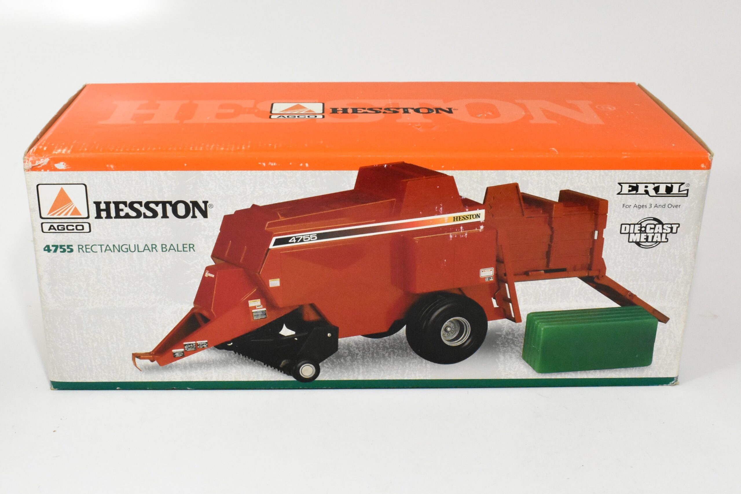 1/16 Agco Hesston 4755 Big Square Inline Baler - Dalton's Farm Toys