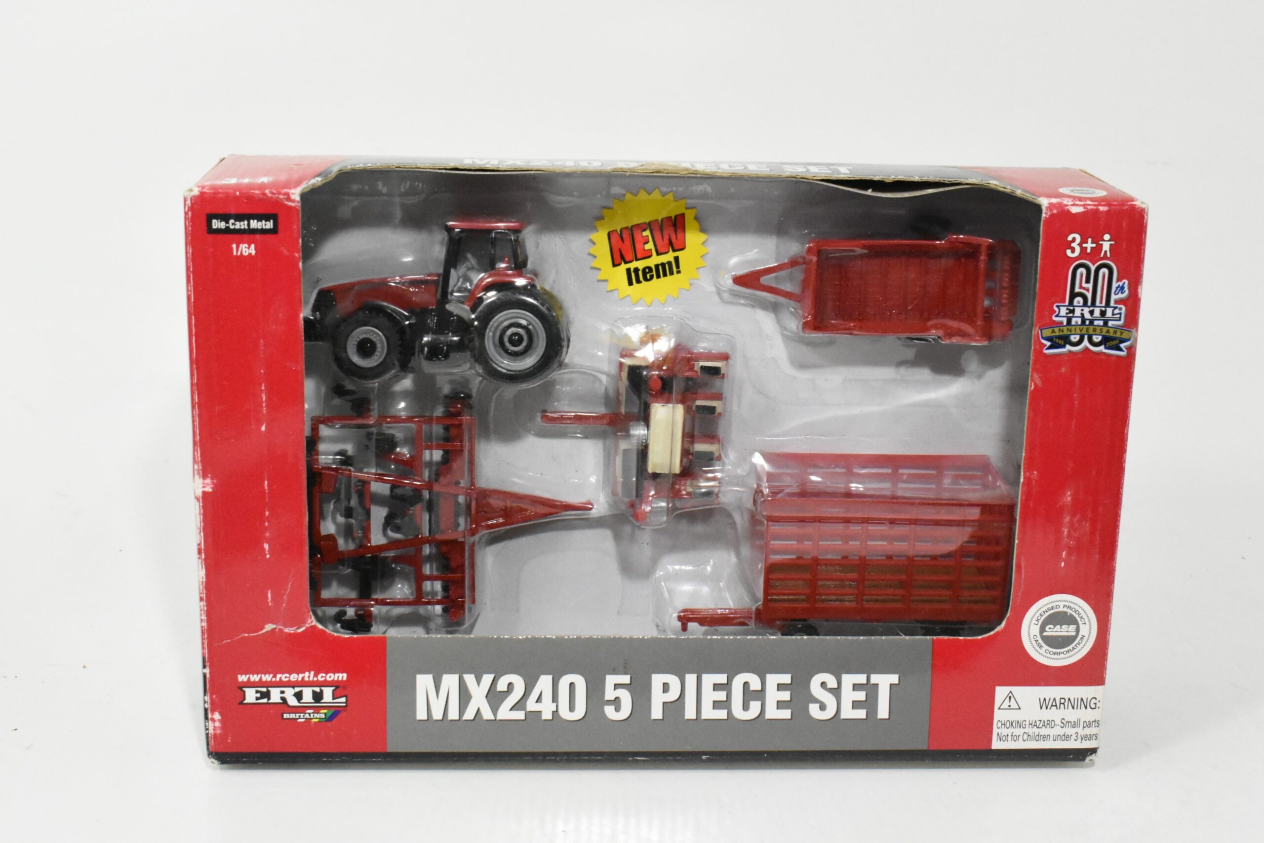 1/64 Case IH MX240 Tractor Set With Manure Spreader, Planter, Chisel Plow, Bale Wagon - Dalton's ...