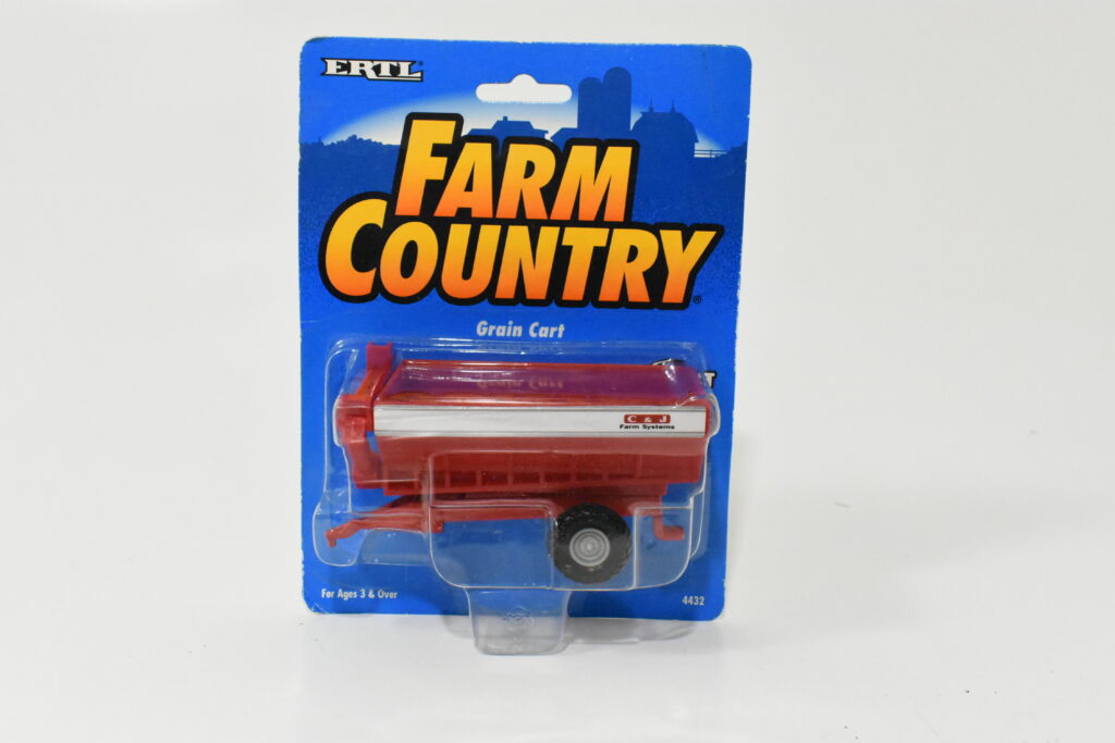 1/64 C & J Grain Cart, Red - Dalton's Farm Toys