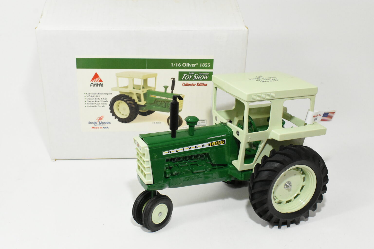 1/16 Oliver 1855 Tractor With Cab & Narrow Front, 2005 Toy Show ...