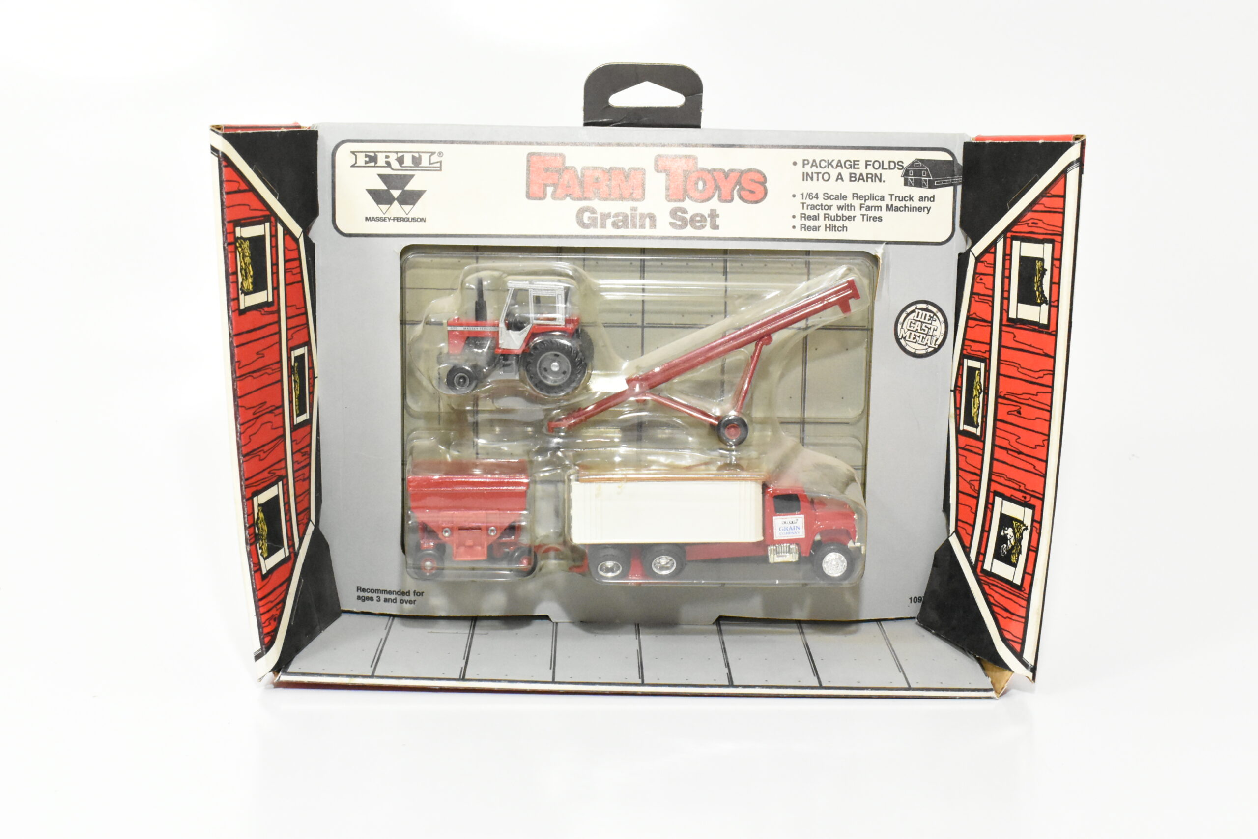 1/64 Massey Ferguson Grain Set With 699 Tractor, Grain Truck, Auger, Gravity Wagon - Dalton's ...