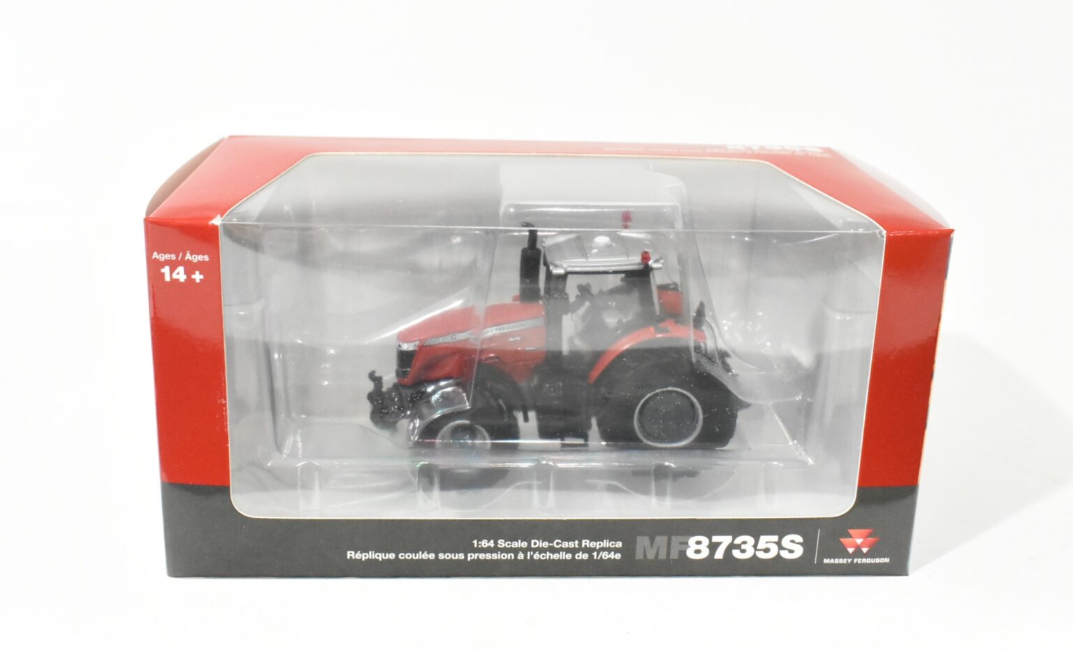 1/64 Massey Ferguson 8735S Tractor With Front Wheel Assist & Singles - Dalton's Farm Toys