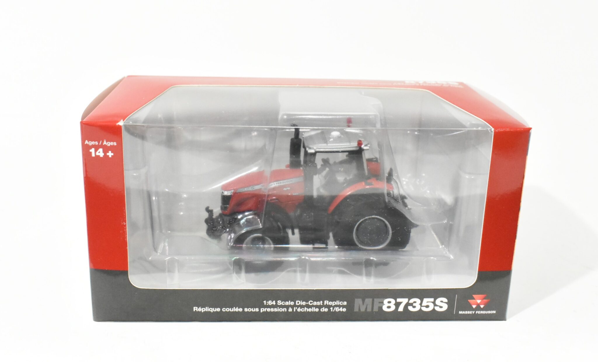 1/64 Massey Ferguson 8735S Tractor With Front Wheel Assist & Singles - Dalton's Farm Toys