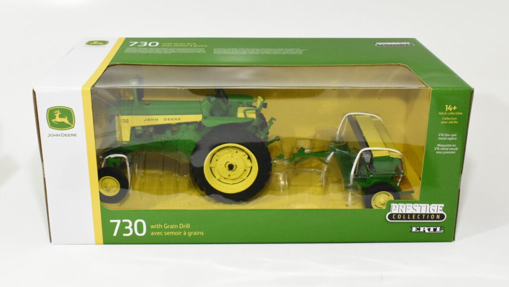 1/16 John Deere 730 Tractor With Wide Front & Grain Drill, Prestige ...