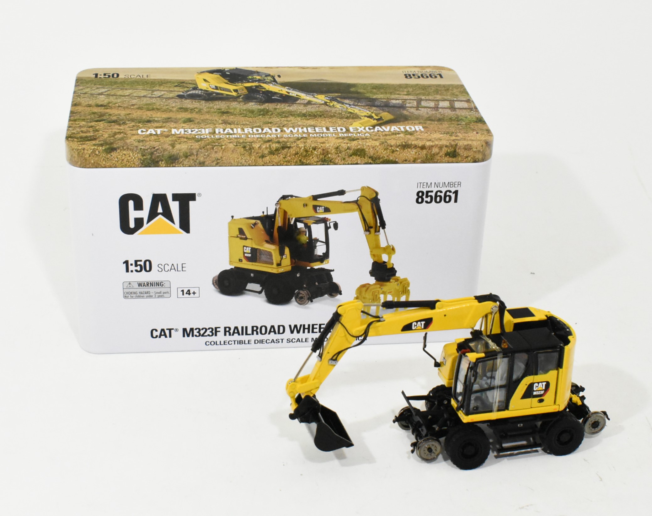 1/50 Cat M323F Railroad Wheeled Excavator - Dalton's Farm Toys