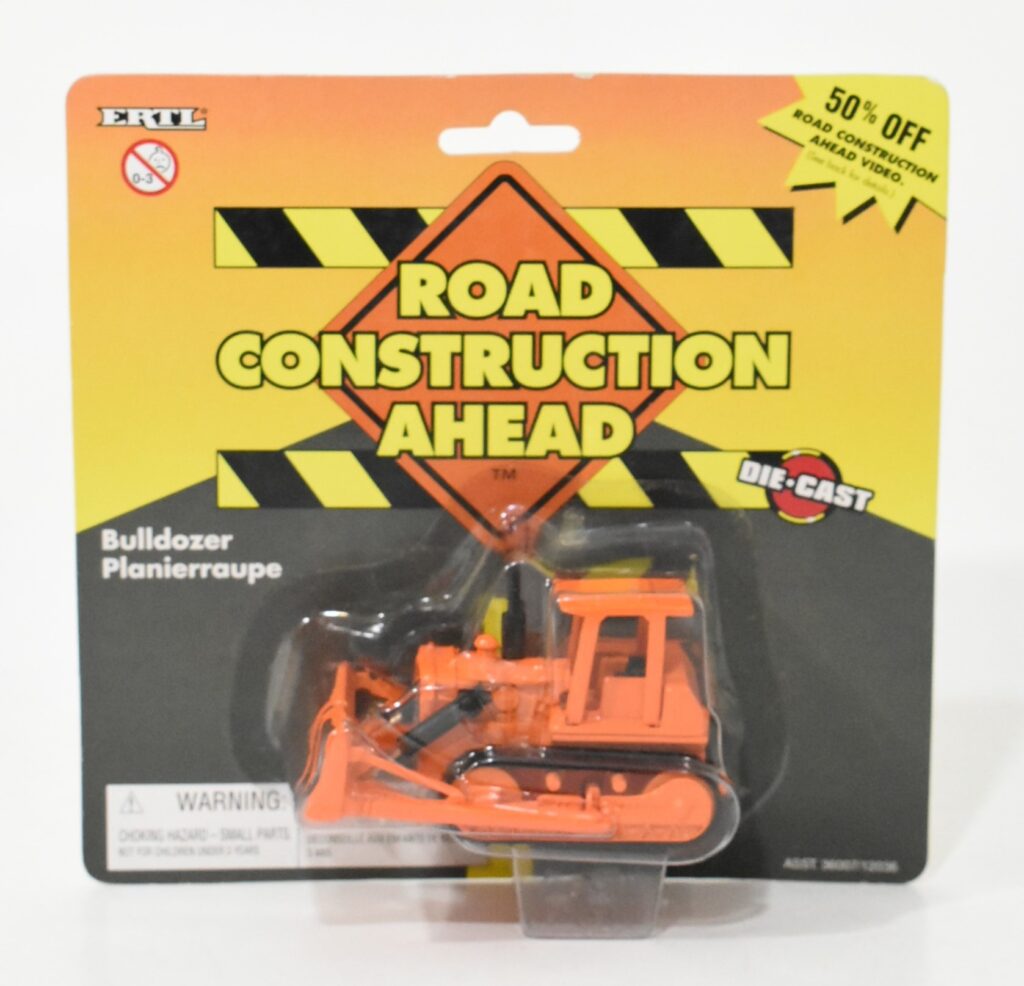 1/64 Bulldozer, Orange - Dalton's Farm Toys