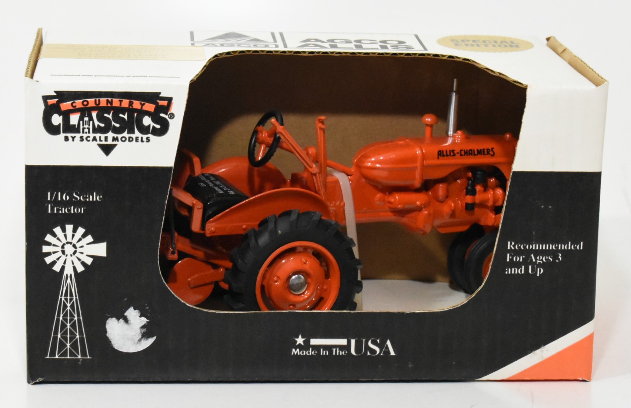 1/16 Allis Chalmers Model C Tractor With Plow, State & National Plowing ...