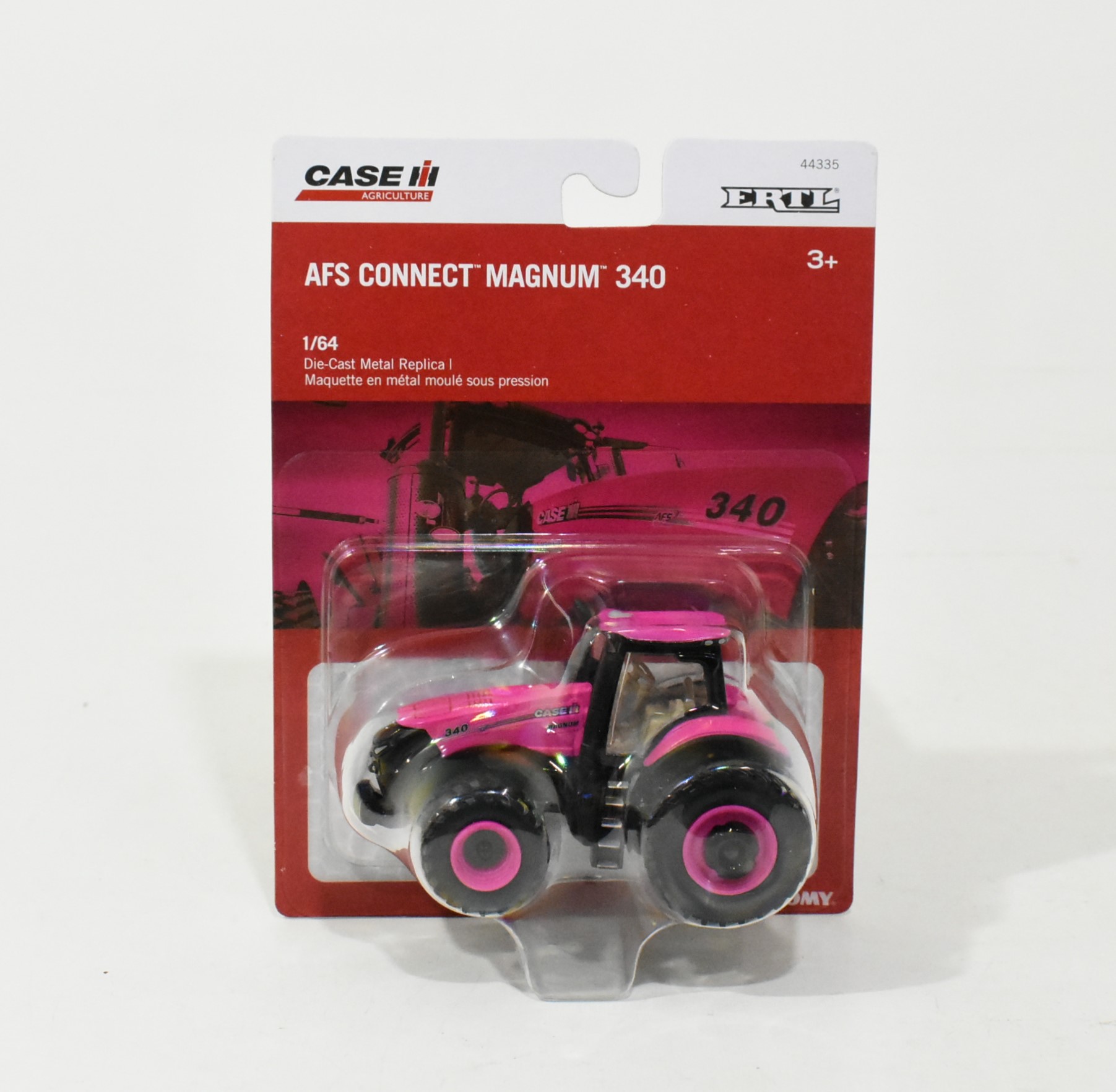 1/64 Case IH AFS Connect 340 Magnum Tractor With Duals, Pink - Dalton's Farm Toys