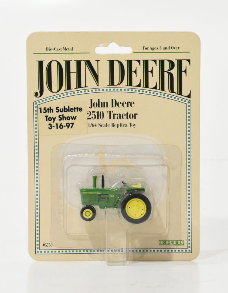 1/64 John Deere 2510 Narrow Front Tractor, 1997 Sublette Toy Show ...