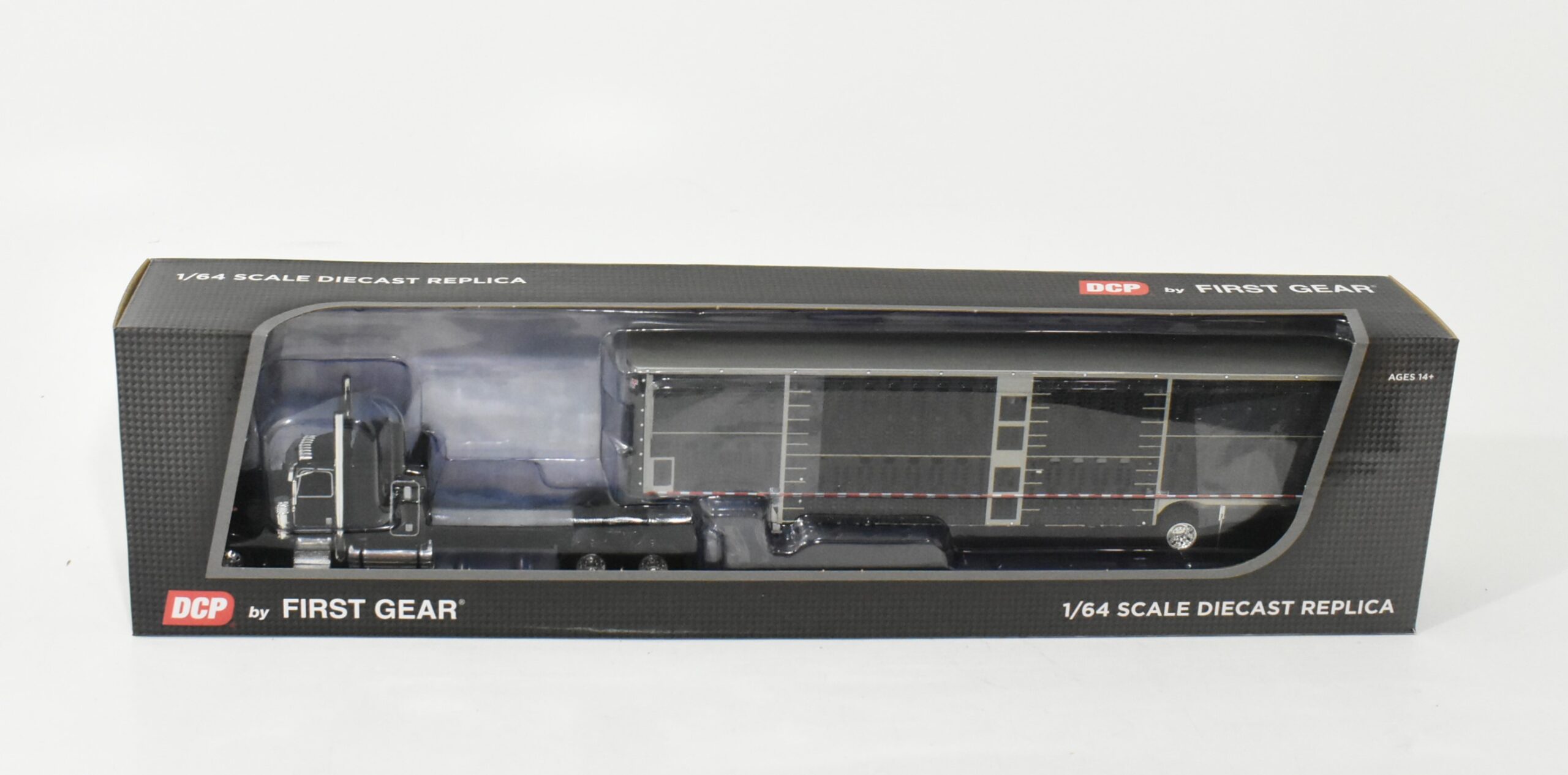 1/64 Black Peterbilt 389 Semi With 63" Flat Top Sleeper And Wilson ...