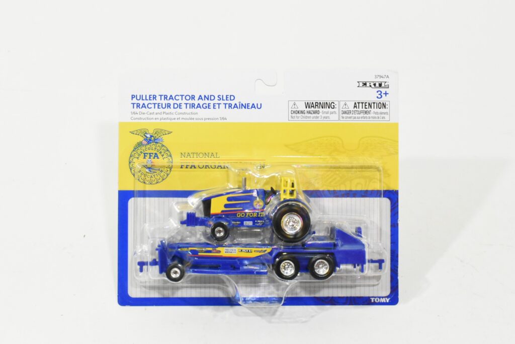 1/64 National FFA Blue & Yellow Pulling Tractor With Yellow Cage ...