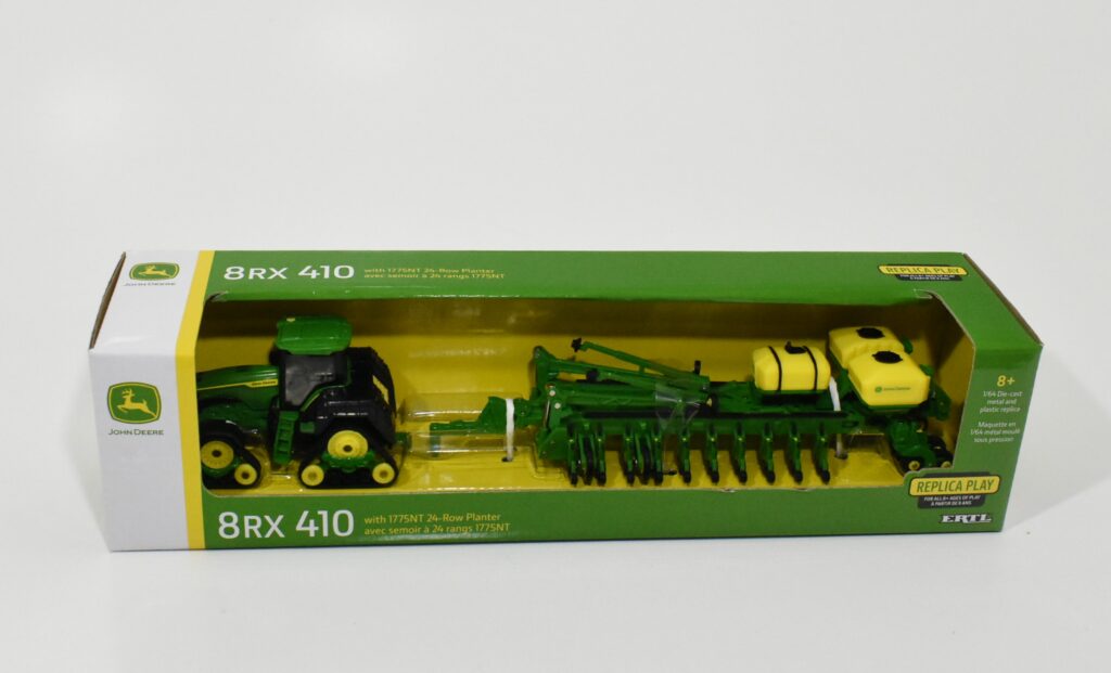 1/64 John Deere 8RX 410 Tractor With Tracks & 24 Row 1775NT Exact ...