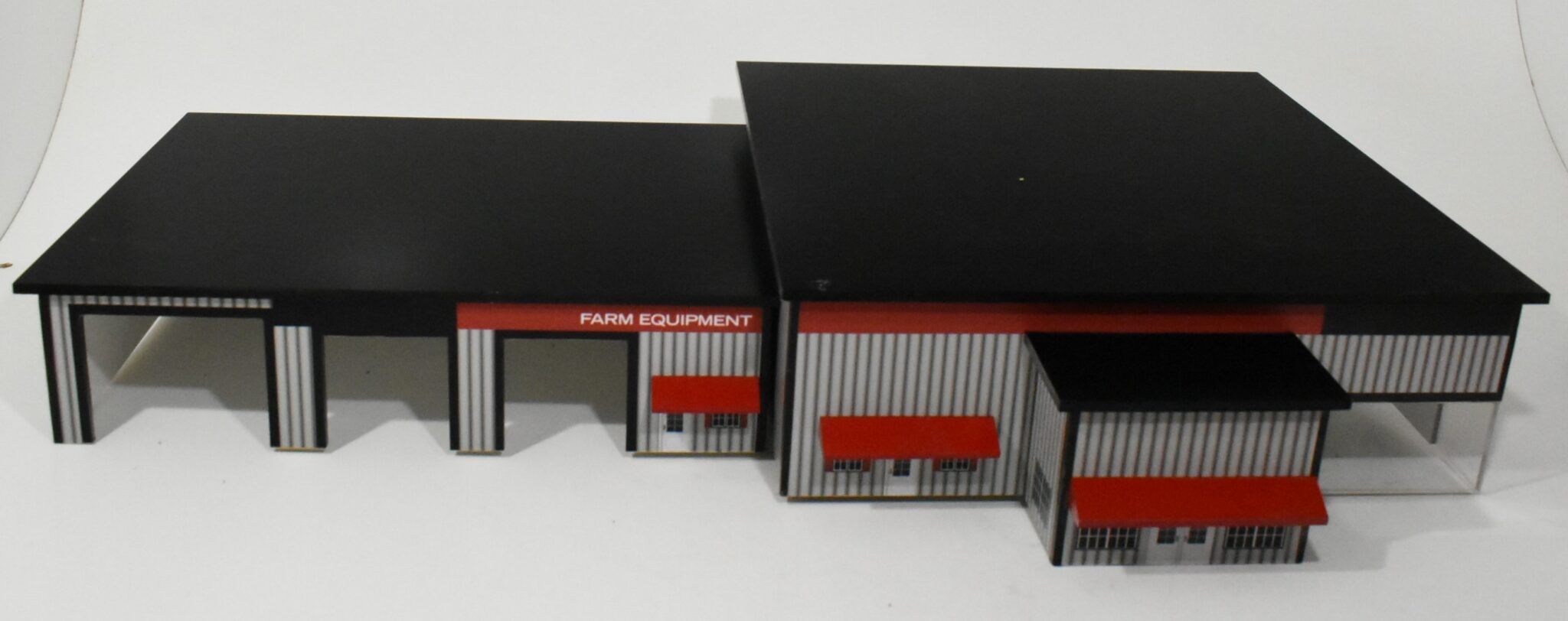1/64 Red & Black Implement Dealership Building - Dalton's Farm Toys
