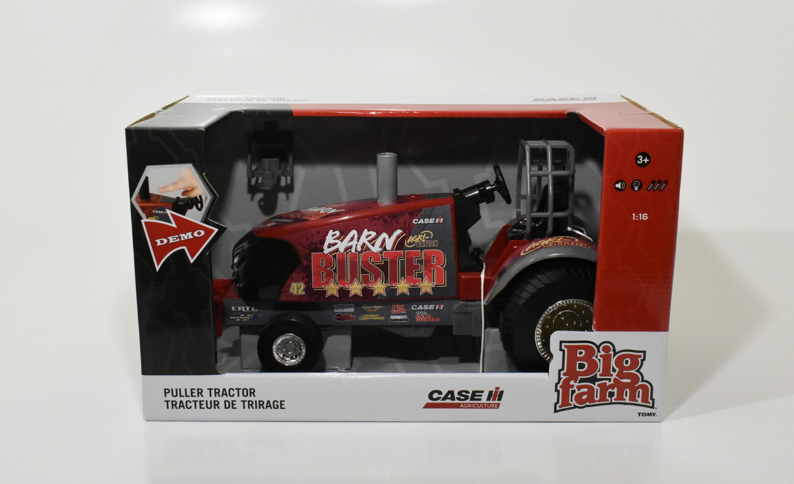 1/16 Case IH Barn Buster Pulling Tractor, Big Farm - Dalton's Farm Toys