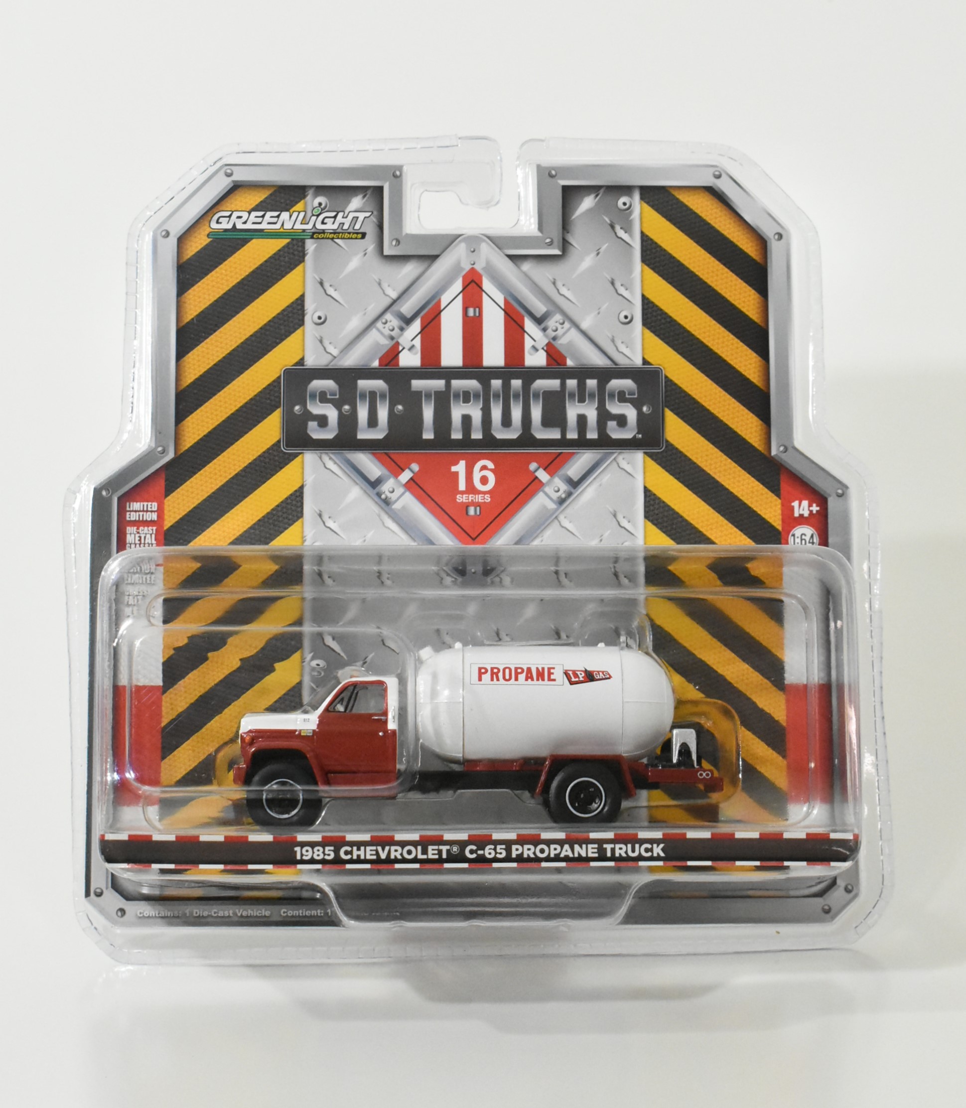 1/64 1985 Chevrolet C-65 Propane Truck, Red & White - Dalton's Farm Toys