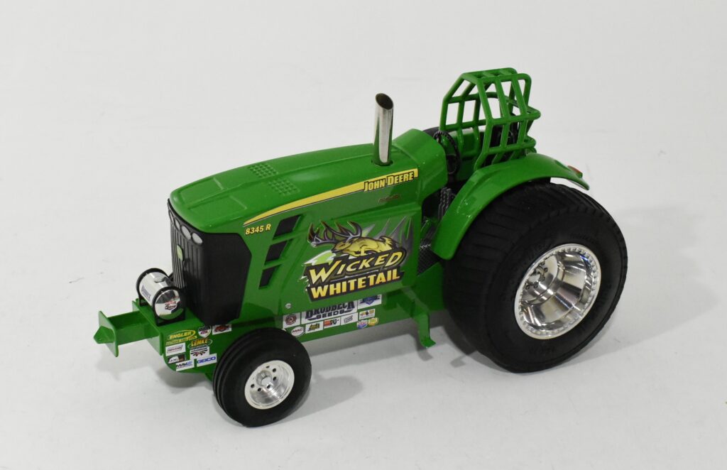 1/16 John Deere Wicked Whitetail 8345R Pulling Tractor - Dalton's Farm Toys