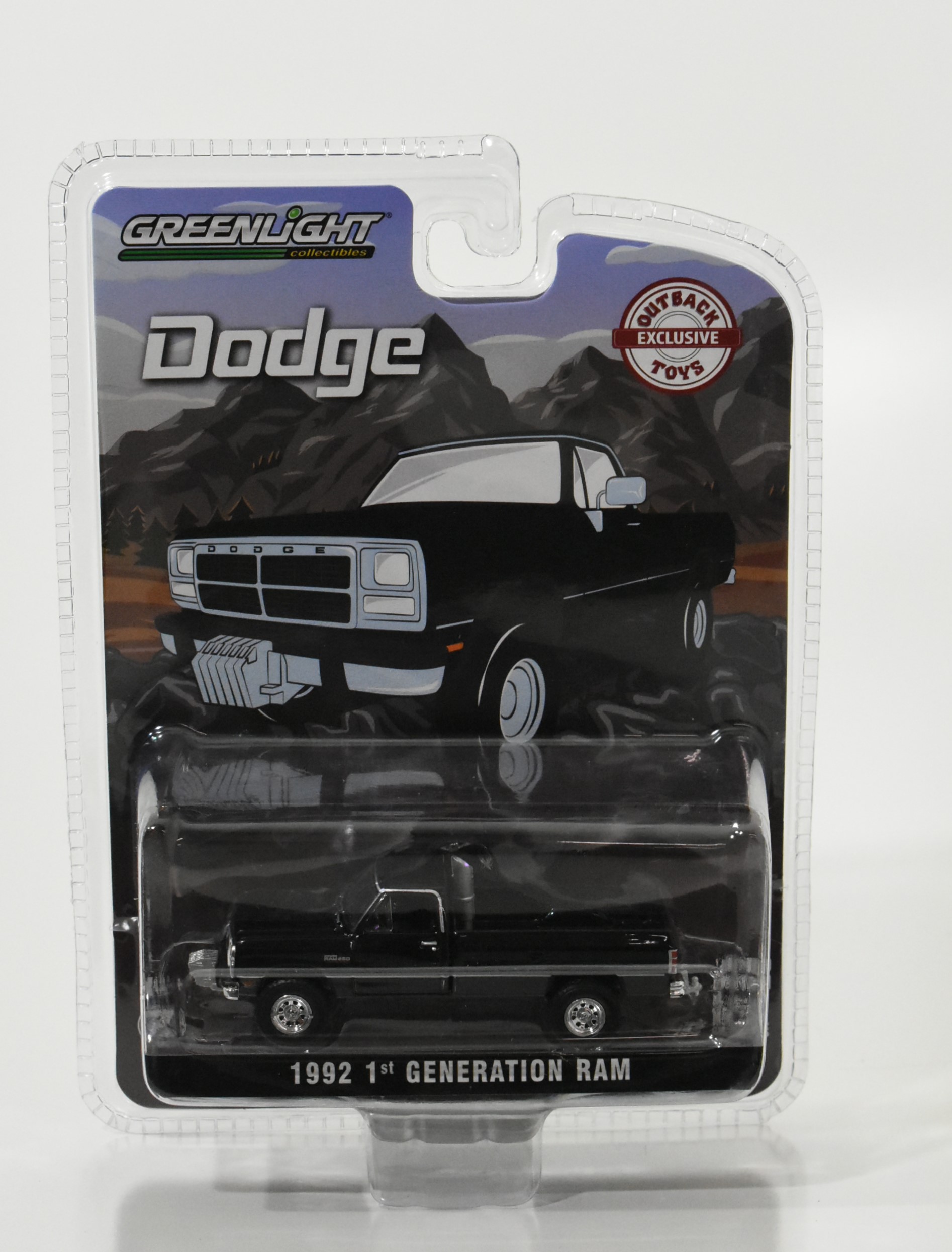 1/64 1992 Dodge Ram 1st Generation, Black Pulling Truck - Dalton's Farm ...