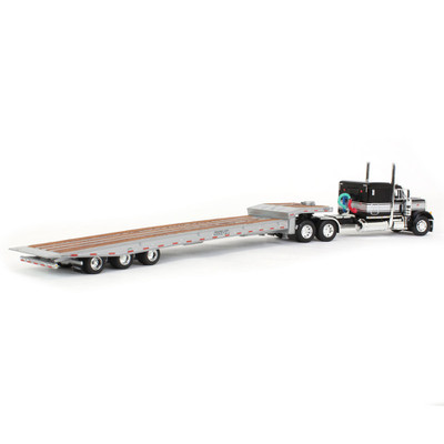 1/64 Black & Silver Peterbilt 389 Day Cab Semi With Headache Rack ...