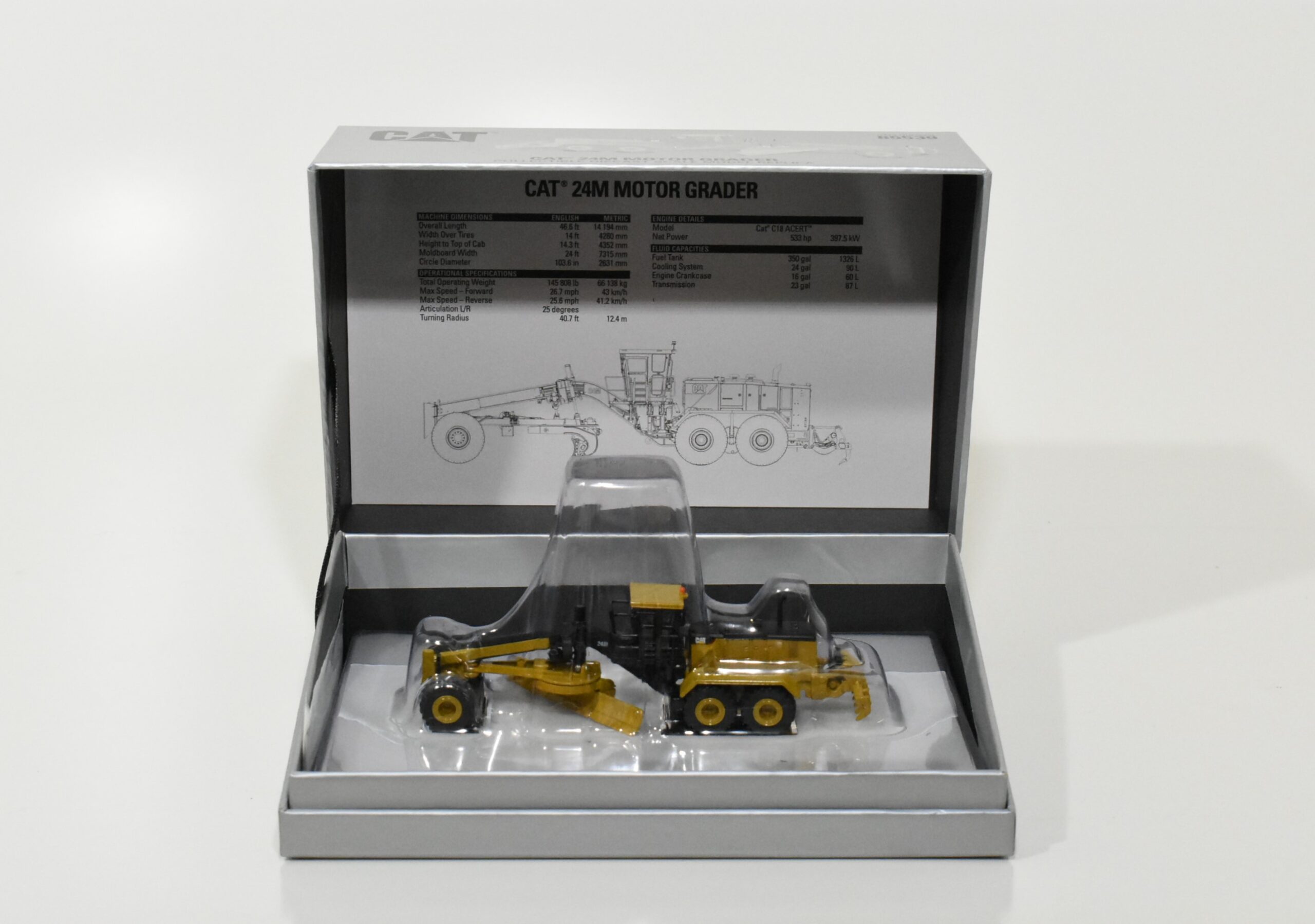 1/125 CAT Caterpillar 24M Motor Grader - Dalton's Farm Toys