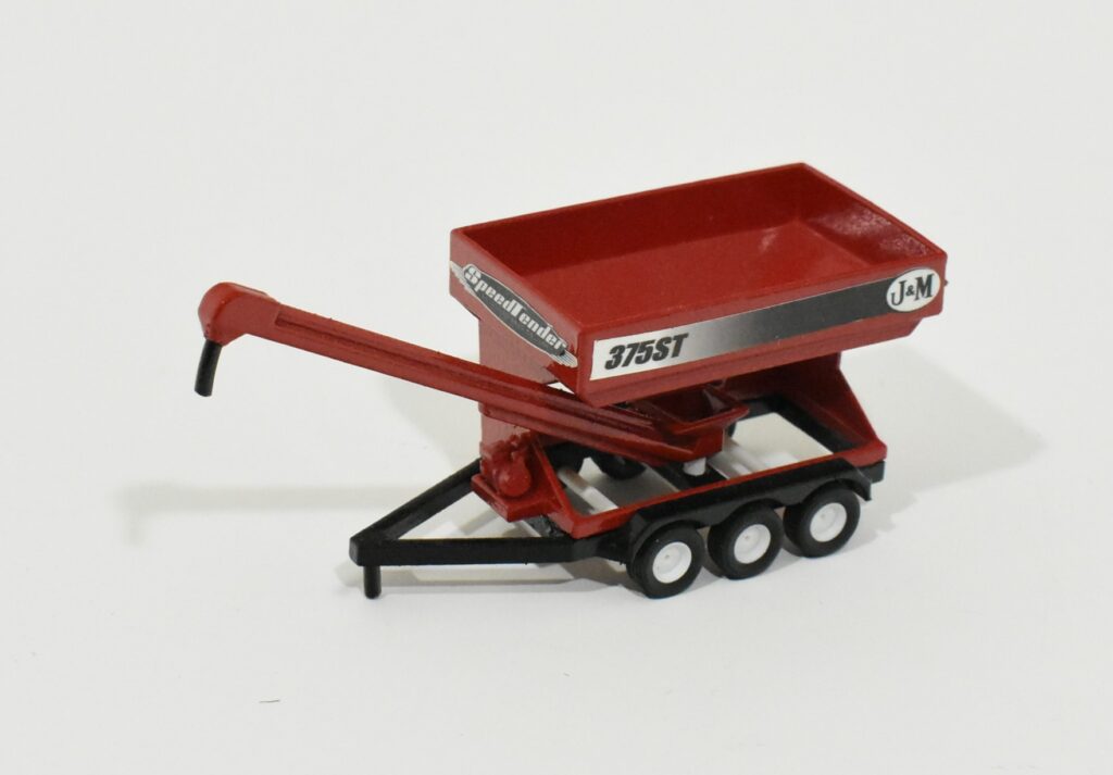 1/64 Custom J&M 375ST Speed Tender Seed Tender, Red - Dalton's Farm Toys
