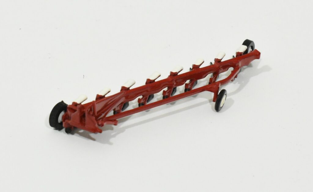 1/64 Custom 8 Bottom 3 pt. Plow, Red - Dalton's Farm Toys