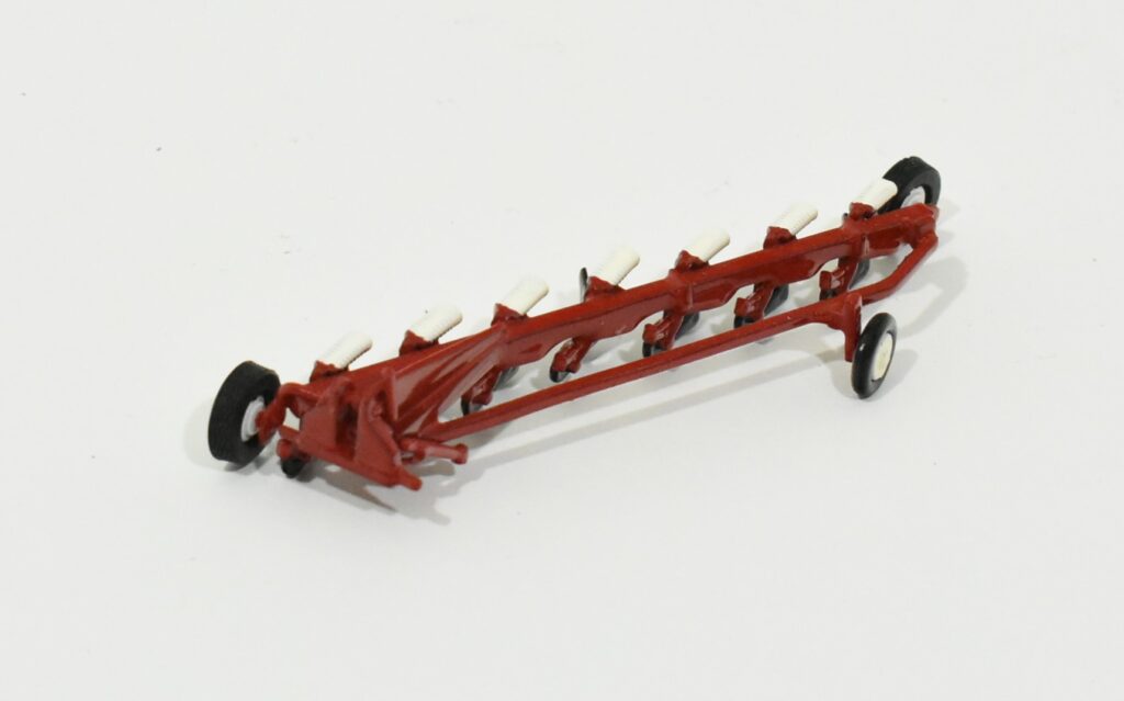 1/64 Custom 7 Bottom 3 pt. Plow, Red - Dalton's Farm Toys
