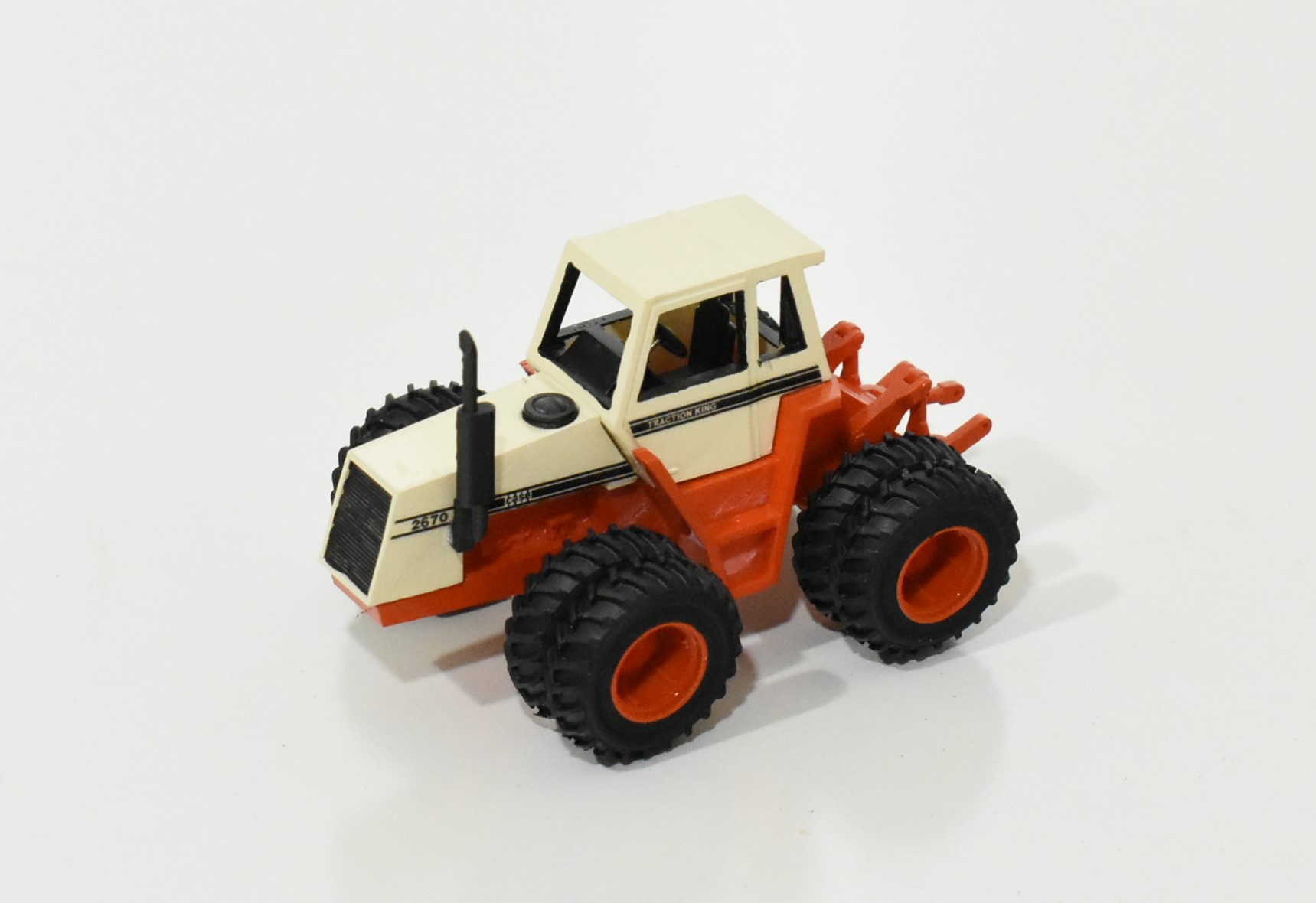 1/64 Scratch Built Case 2670 4wd Tractor, White & Orange - Dalton's ...