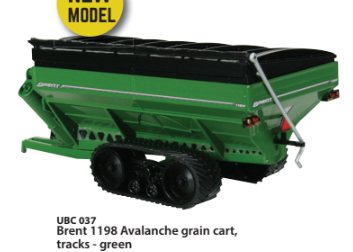 1/64 Brent 1198 Avalanche Grain Cart Auger Wagon With Tracks, Green ...