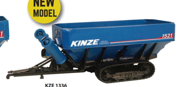 1/64 Kinze 1521 Grain Cart Auger Wagon With Tracks - Daltons Farm Toys