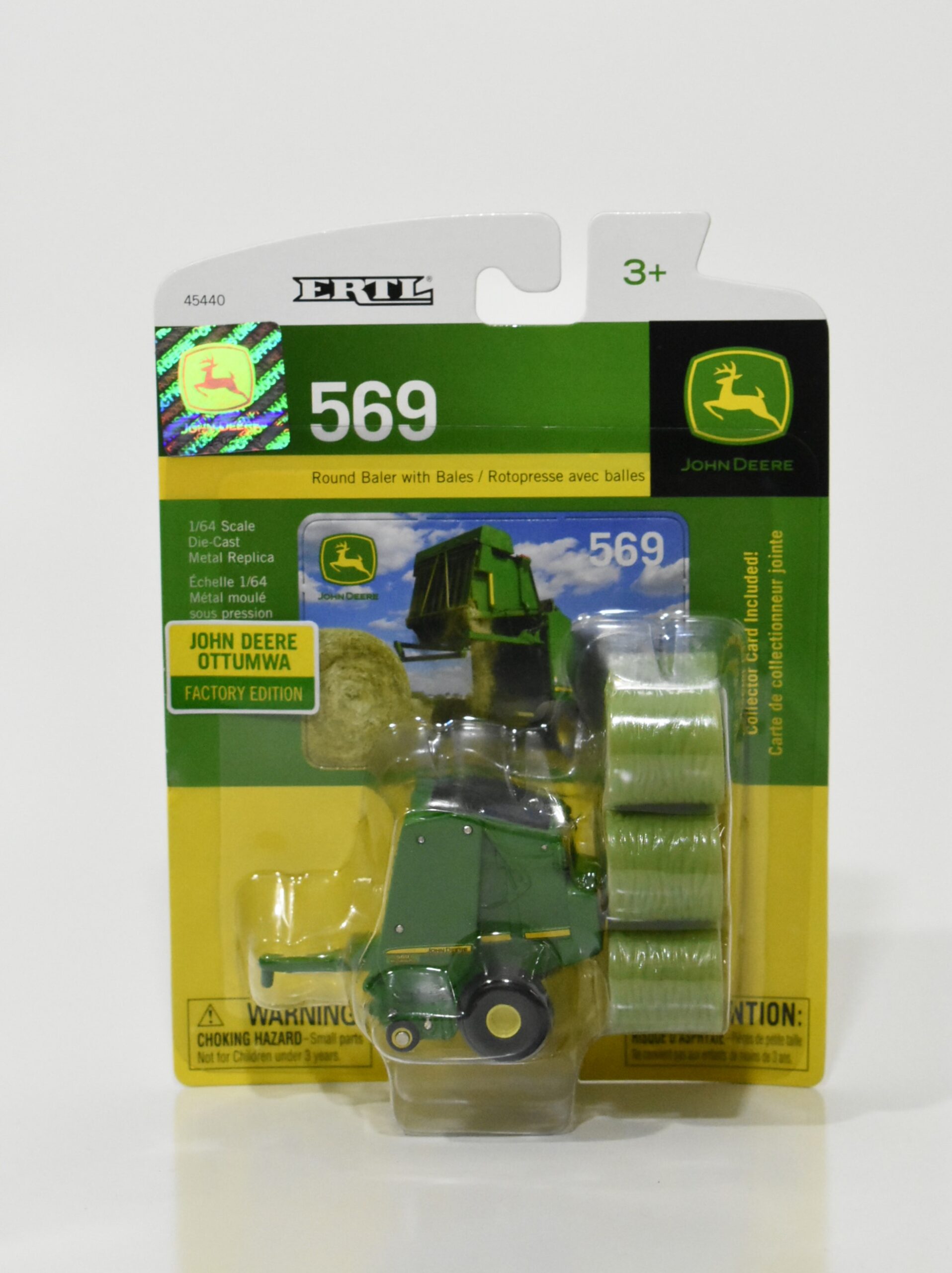 1/64 John Deere 569 Round Baler With Bales, Ottumwa Factory Edition ...