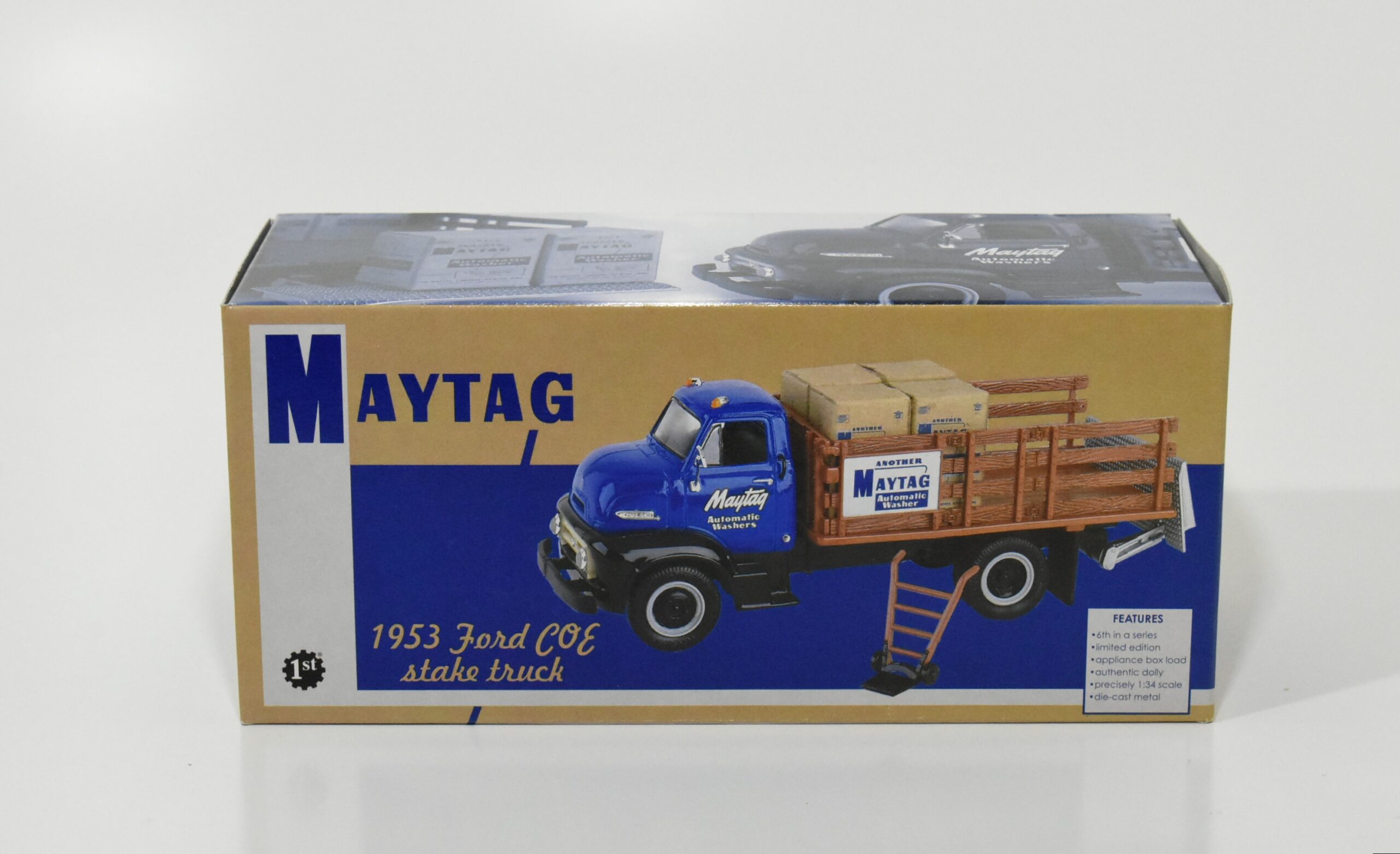 1/34 Maytag 1953 Ford Stake Truck - Dalton's Farm Toys
