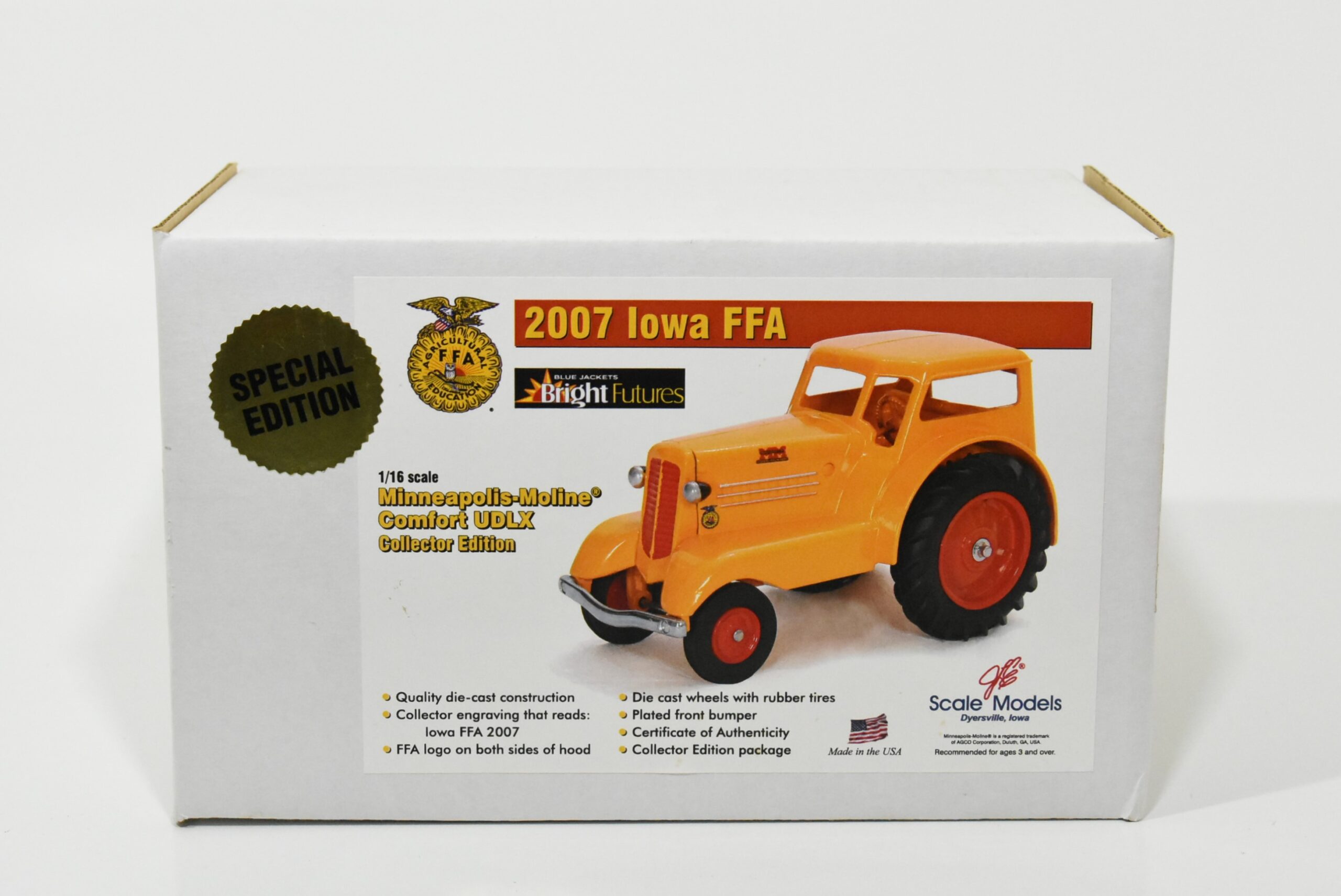 1/16 Minneapolis Moline Comfort UDLX Tractor, 2007 Iowa FFA - Dalton's ...