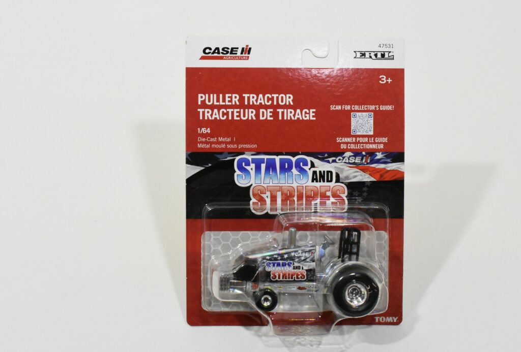 1/64 Case IH Stars & Stripes Magnum Pulling Tractor, Silver Chaser ...