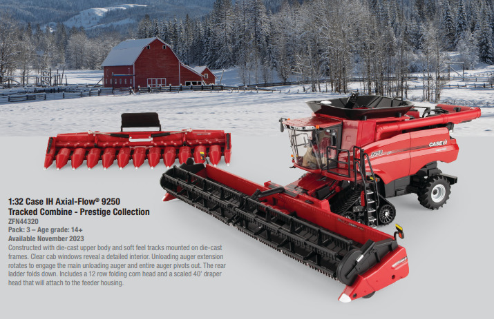 1/32 Case IH 9250 AFS Connect Combine With Tracks, Prestige Edition ...