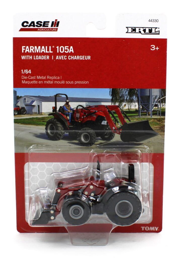 1/64 Case IH Farmall 105A Tractor With Loader - Dalton's Farm Toys