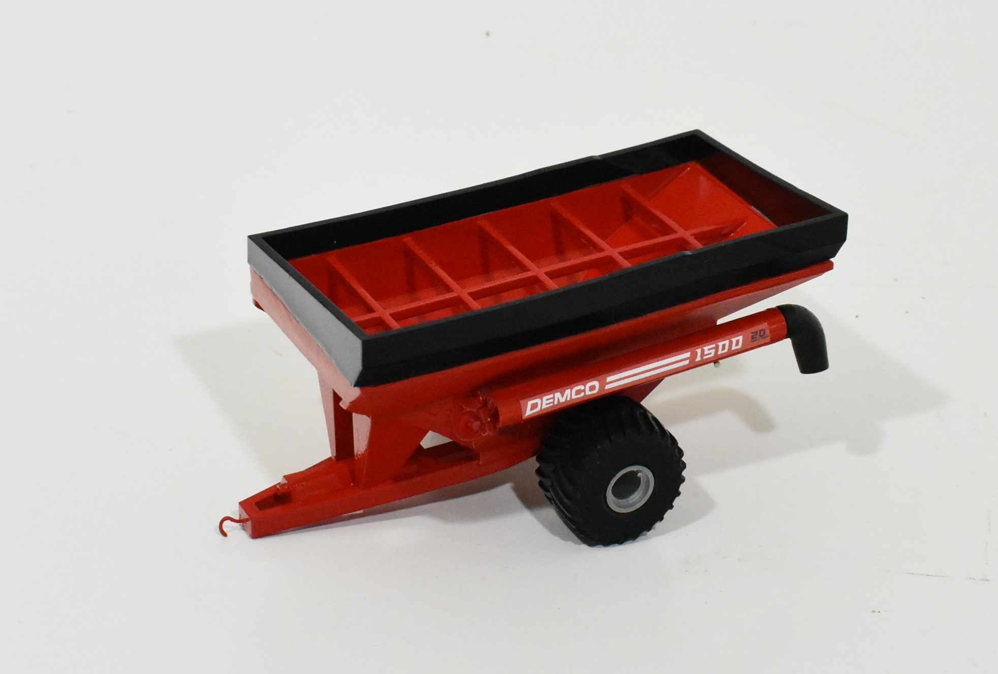 1/64 Custom Demco 1500 Auger Wagon Grain Cart, Red - Dalton's Farm Toys