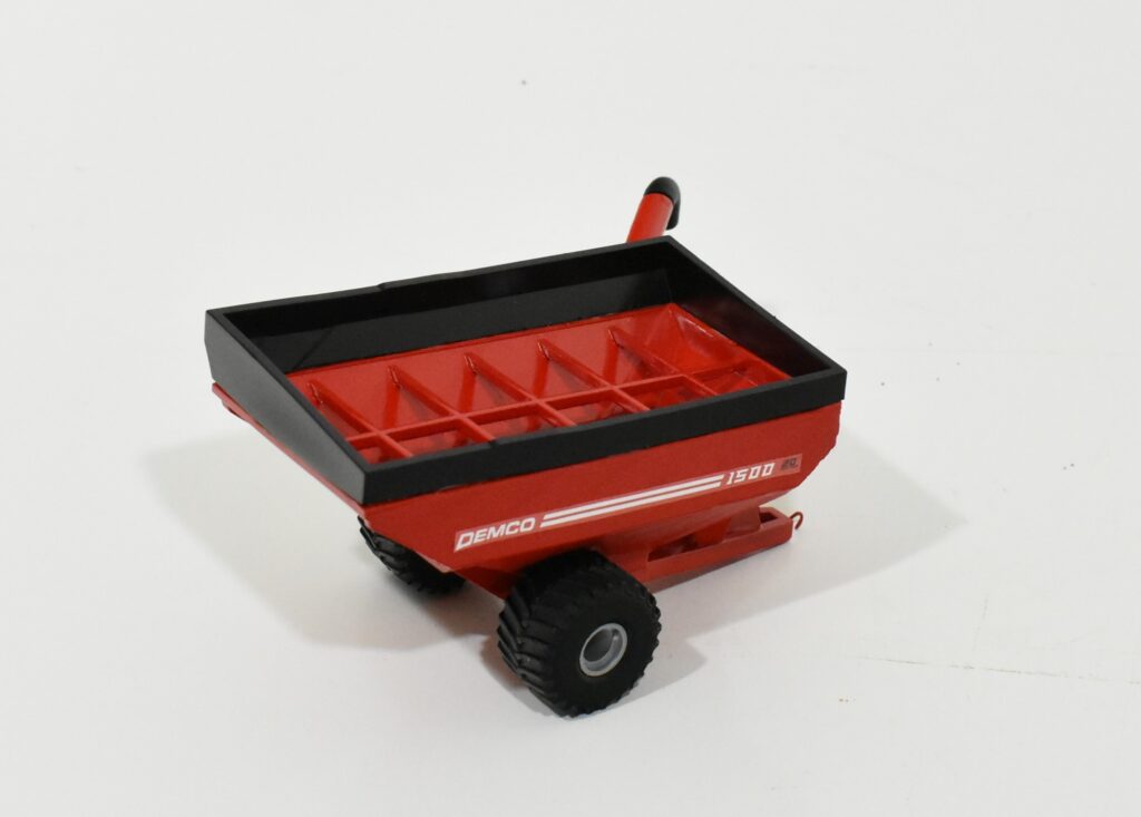 1/64 Custom Demco 1500 Auger Wagon Grain Cart, Red - Dalton's Farm Toys